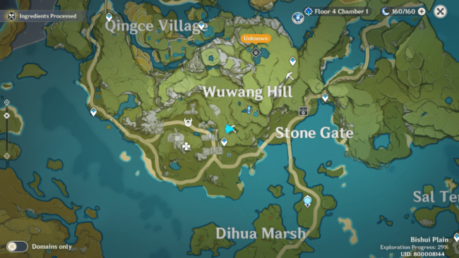 Violet Grass Genshin Impact Mapa de ubicación: dónde cultivar Violet ...